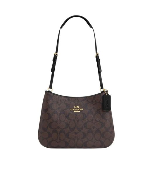 COACH Penelope'S Iconic Shoulder Bag in Brown | Lyst