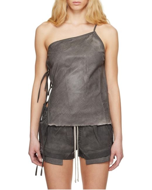 Rick Owens One Shoulder Strap in Gray | Lyst