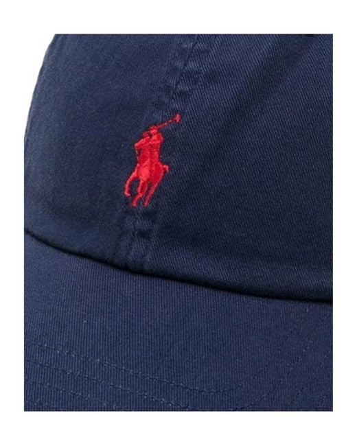 Polo Ralph Lauren Logo Embroidery Baseball Hat in Blue for Men | Lyst
