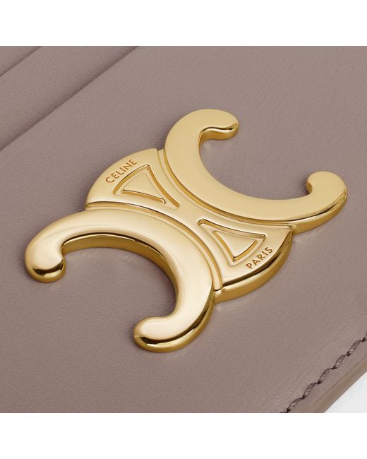 Celine Triomphe Logo Card Package in Gray | Lyst