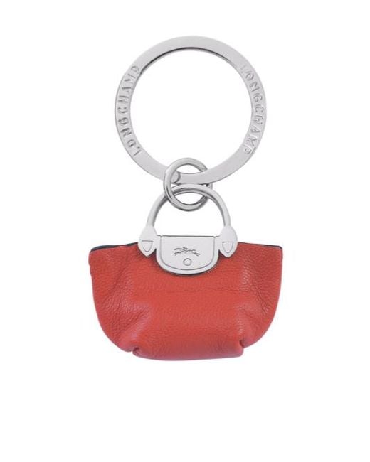 Longchamp Pliage Keychain in White for Men | Lyst