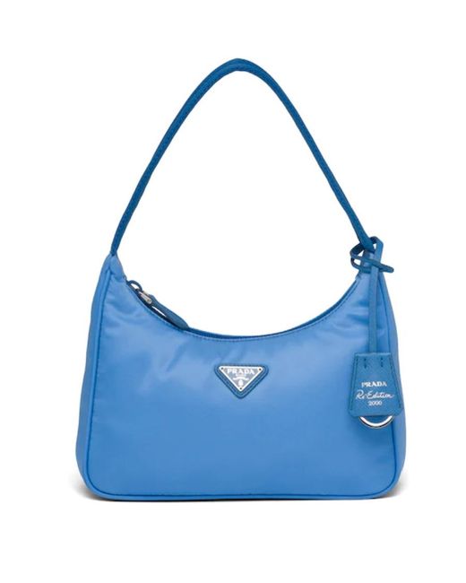Prada Hobo Handbag in Blue | Lyst