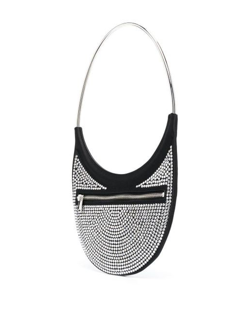 Coperni Crystal Decorated Shoulder Bag in Gray | Lyst