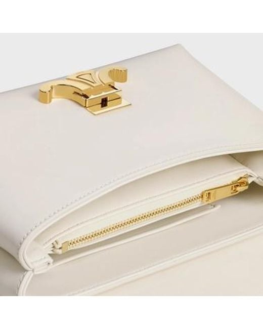 Celine Teen Nino Bag in White | Lyst