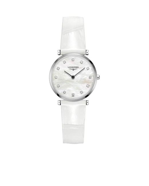 Longines Logo Logo Watch in White | Lyst