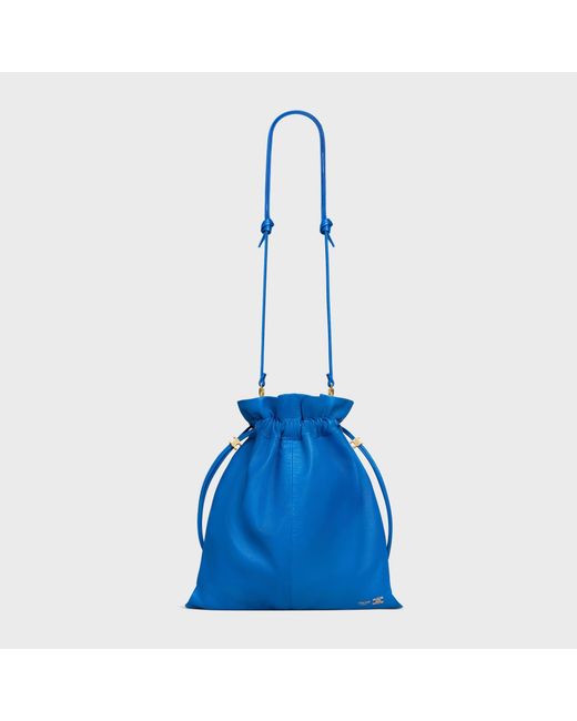 Celine Small Crystal Pouch in Blue | Lyst
