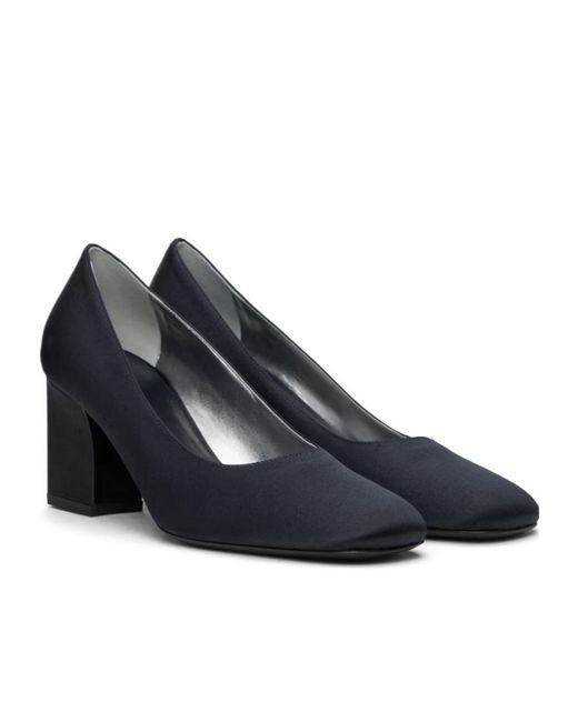 The Row Fiore Square Heels in Blue | Lyst