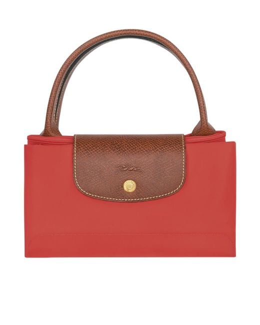 Longchamp Medium Le Pliage Original Tote Bag in Red | Lyst