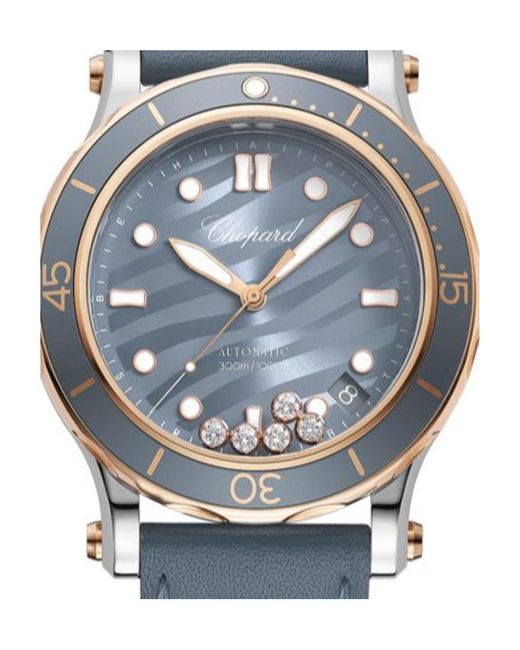 Chopard Logo Watch in Blue for Men | Lyst