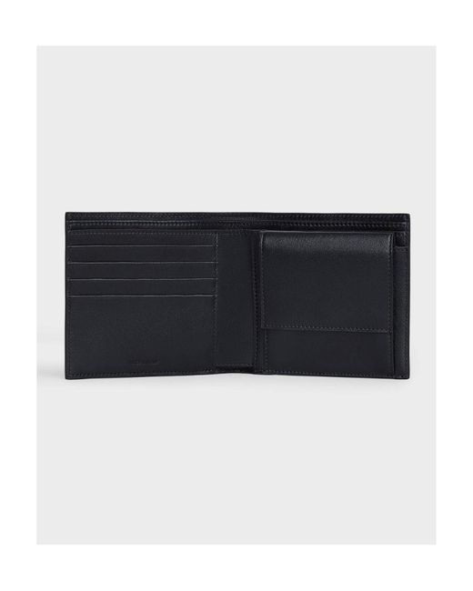 Celine Bi-Fold Wallet With Coin Compartment in Blue for Men | Lyst