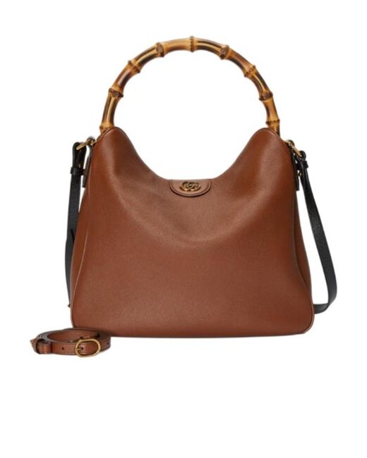 Gucci Large Diana Tote Bag in Brown | Lyst