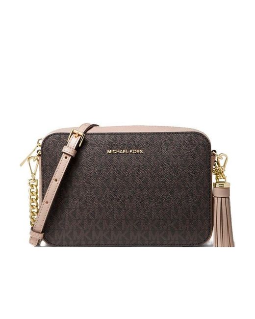 MICHAEL Michael Kors Logo Camera Bag in Black | Lyst