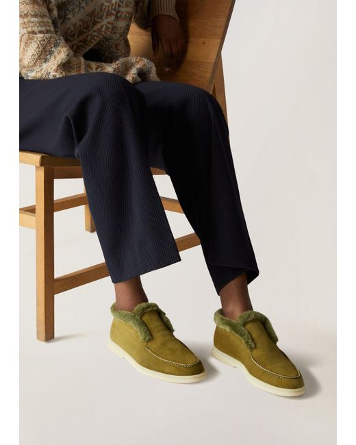 Loro Piana Open Walk Lady's Ankle Boots in Green | Lyst