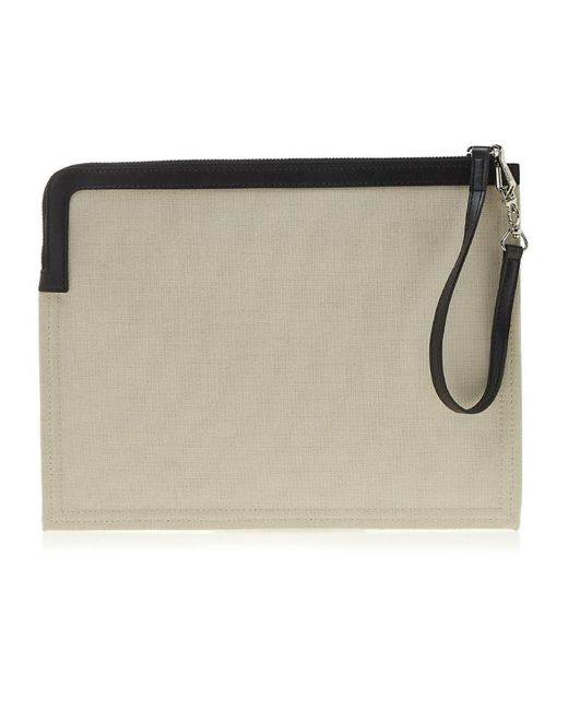 Vivienne Westwood Logo Clutch in Metallic | Lyst
