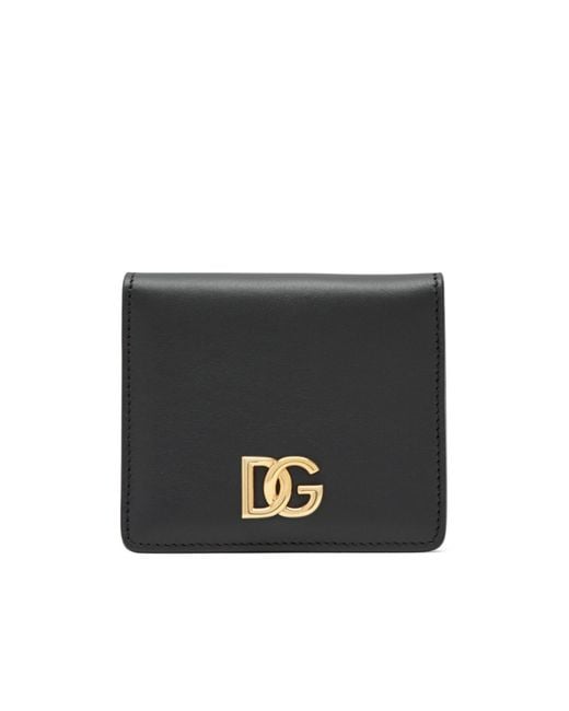 Dolce & Gabbana Logo Wallet in Black | Lyst UK