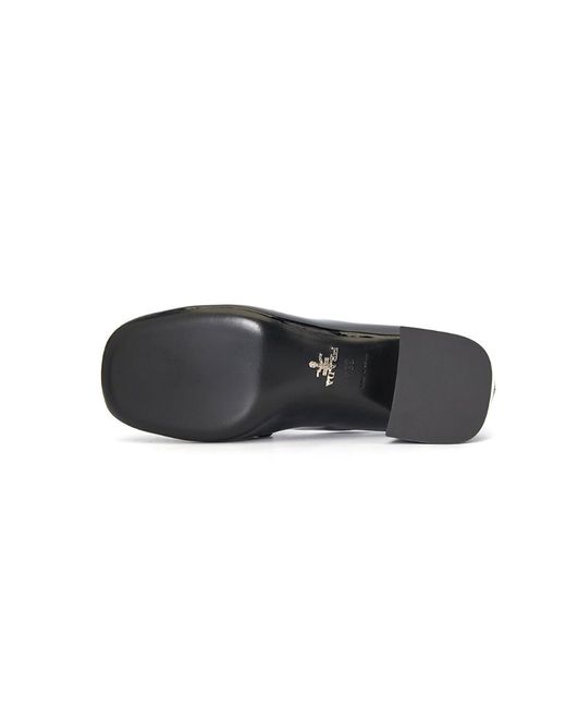 Prada Logo High Heels in Black | Lyst