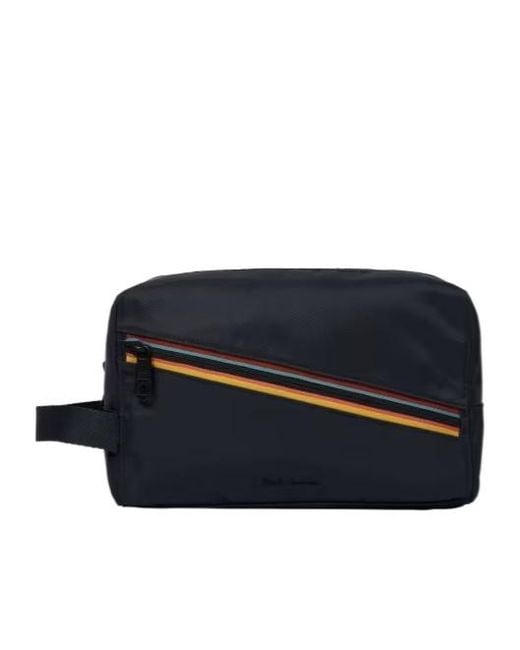 Paul Smith Stripe-Detail Wash Bag in Blue for Men | Lyst UK