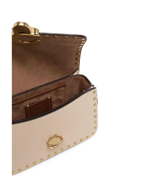 COACH Riveted Studio 19 Shoulder Bag in Natural | Lyst