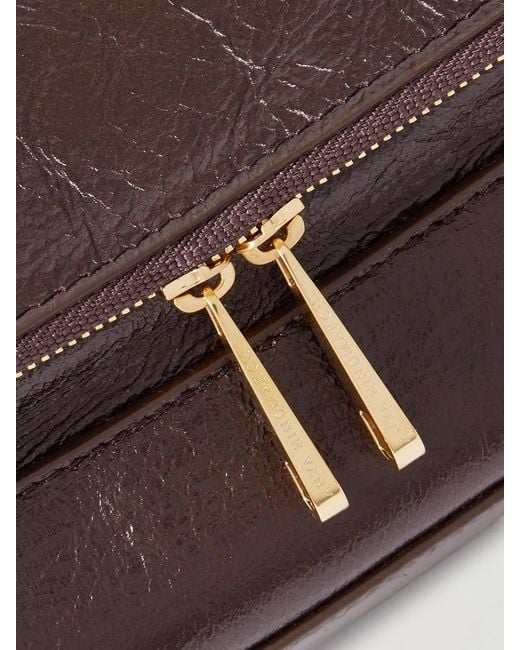 Anya Hindmarch Leather Crescent Underarm Bag in Brown | Lyst UK