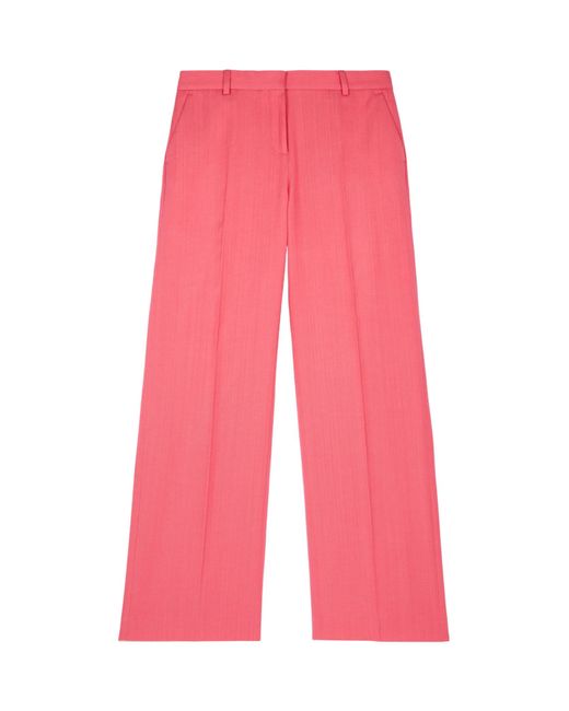 The Kooples Belt-Loop Suit Pants in Pink | Lyst