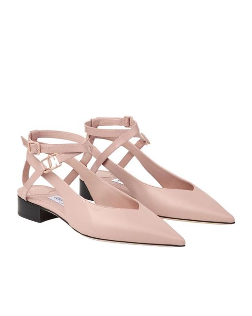 Jimmy Choo Jemima Flats in Pink | Lyst