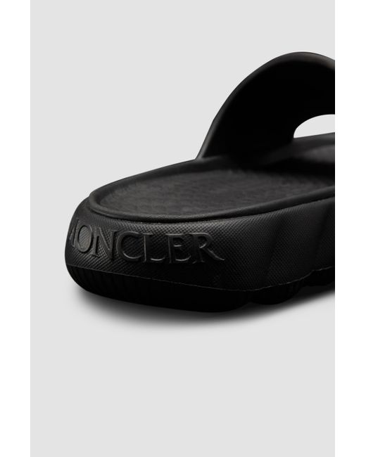 Moncler Lilo Quilted Eva Sliders in Black | Lyst