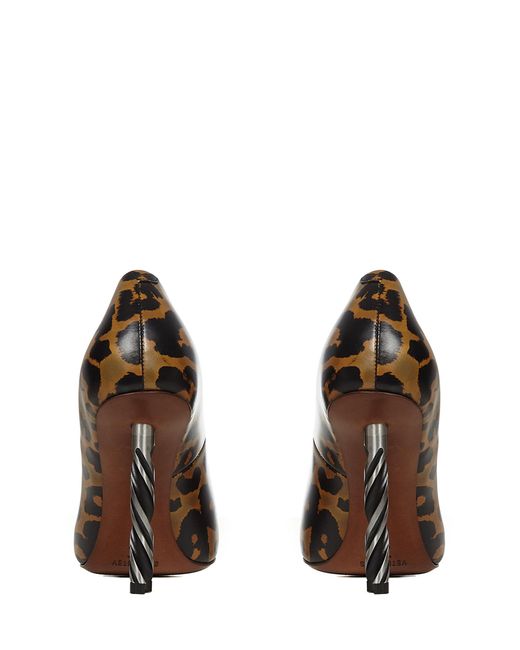 Vetements Leopard Print High Heels in Brown | Lyst