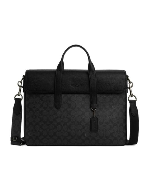 COACH Sullivan Briefcase in Black for Men | Lyst