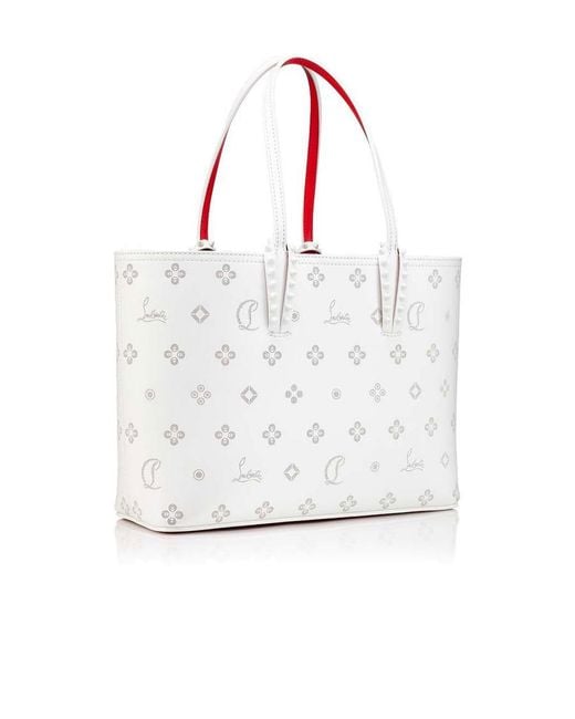 Christian Louboutin Logo Handbag in White | Lyst