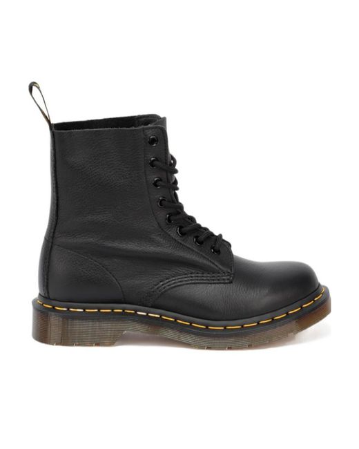Dr. Martens 1460 Pascal Logo Short Boots in Black | Lyst