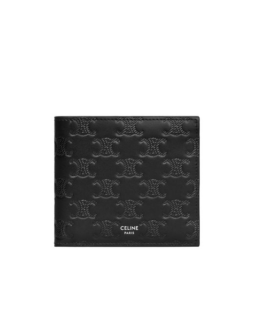 Celine Double-Folded Wallet in Black for Men | Lyst