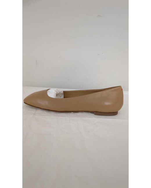 Aeyde Square-Toed Ballet Flats in Gray | Lyst