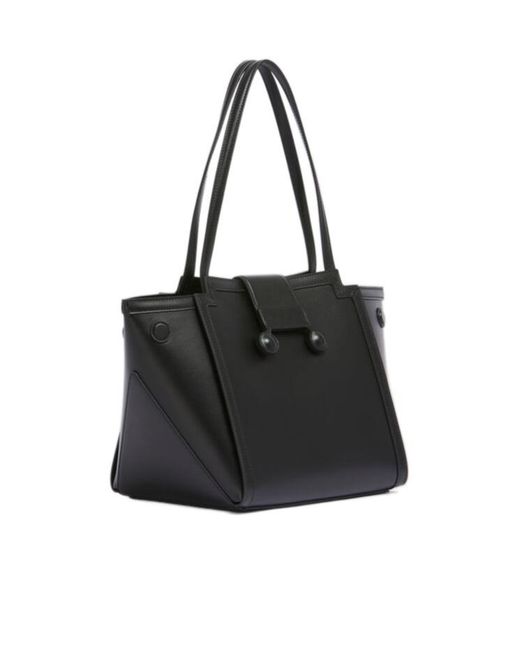 Marni Leather Mini Riviera Bag in Black | Lyst