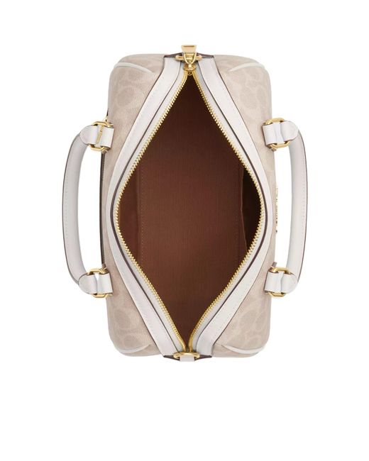 COACH Rowan Shoulder Bag in Natural | Lyst