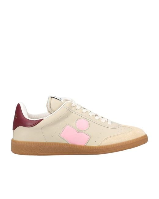 Isabel Marant Logo Low-Top Sneakers in Pink | Lyst UK