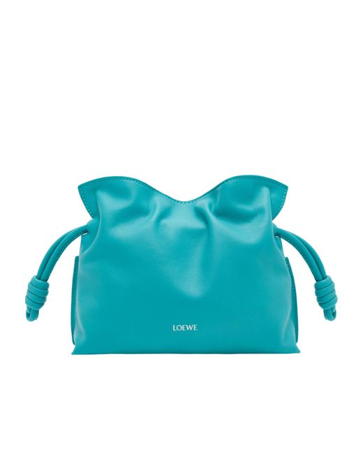 Loewe Logo Clutch in Blue | Lyst