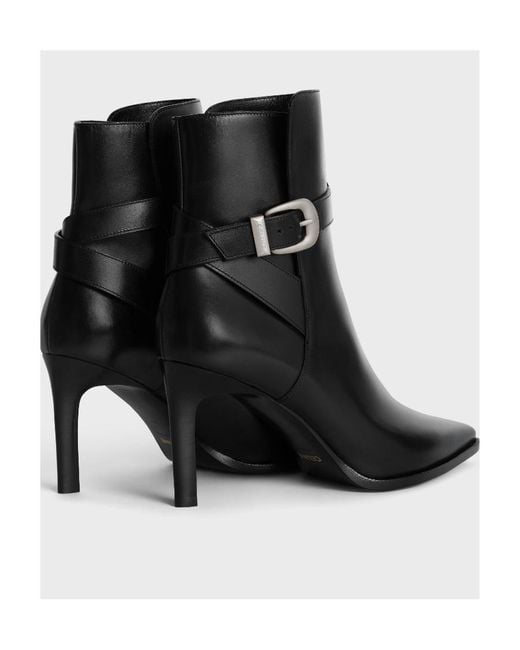 Celine Verneuil Jodphur Boot in Black | Lyst