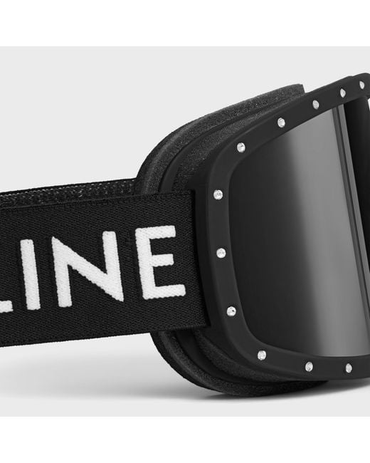 Celine Logo Ski Mask in Black | Lyst