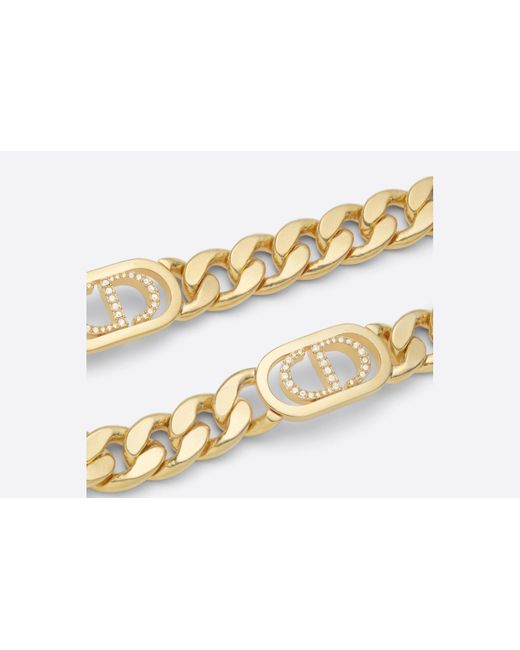 Dior 30 Montaigne Chain-Link Splicing Necklace in Metallic | Lyst