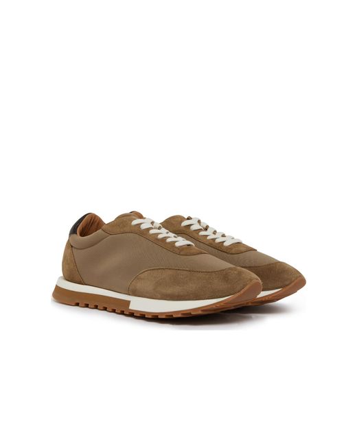 The Row Round-Head Sneakers in Brown | Lyst
