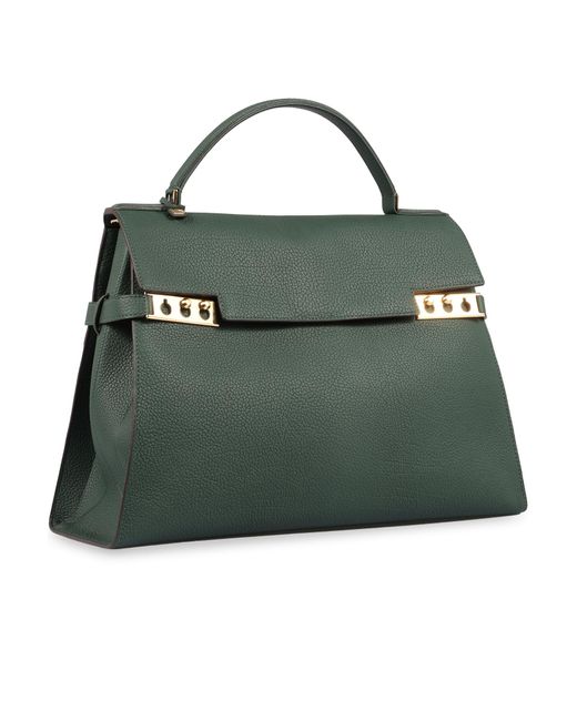 Delvaux Tempête Leather Tote Bag in Green | Lyst