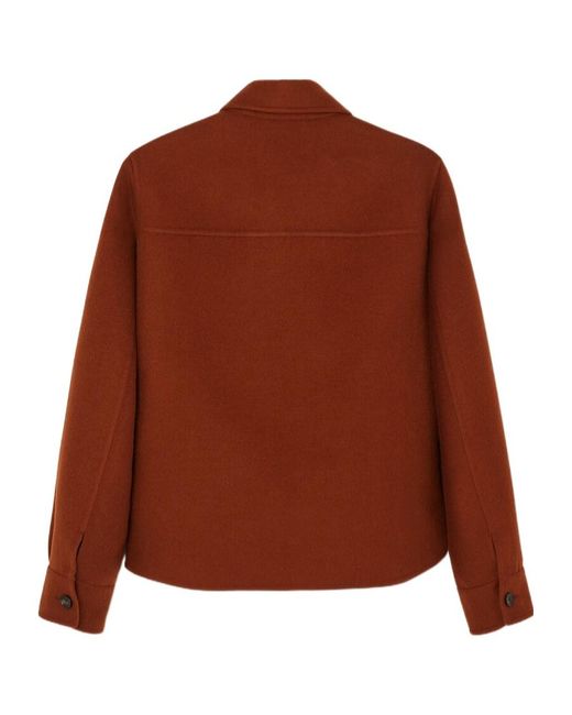 Loro Piana Yannis Shirt Coat in Brown | Lyst