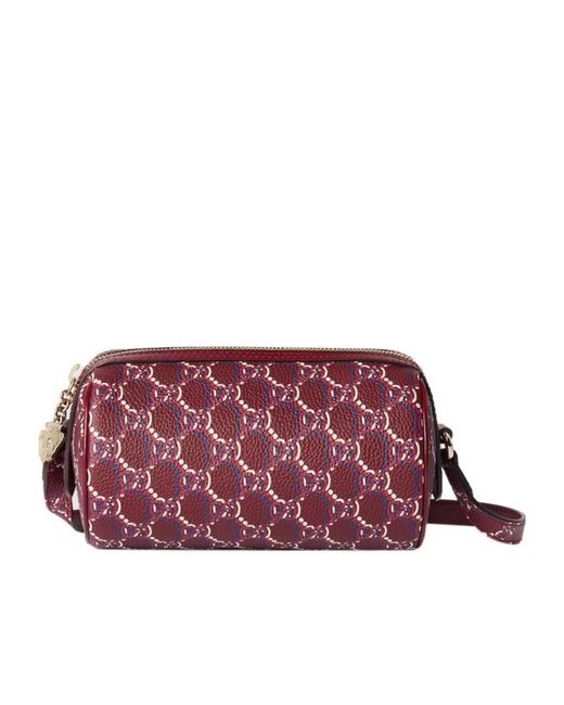 Gucci Gg Mini Shoulder Bag in Red | Lyst