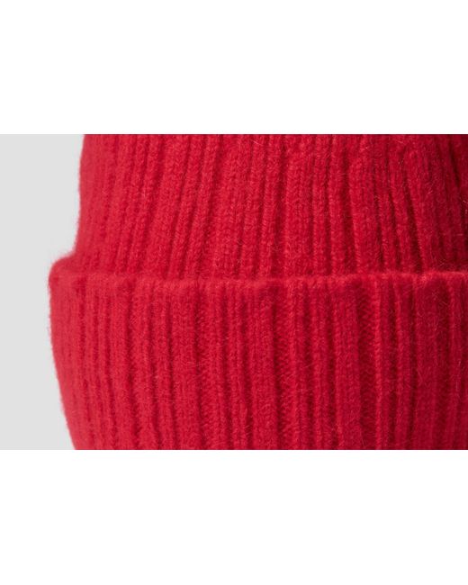 Drake's Knitting Hat in Red for Men | Lyst