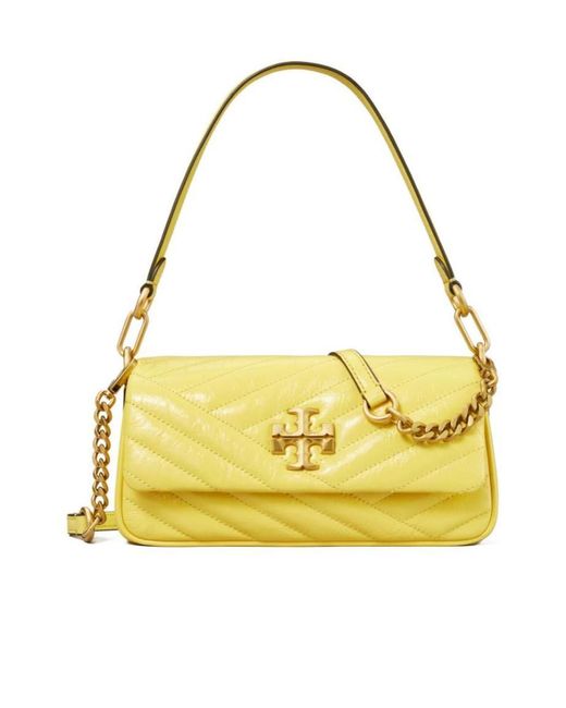 Tory Burch Kira Small Satchel in Yellow | Lyst