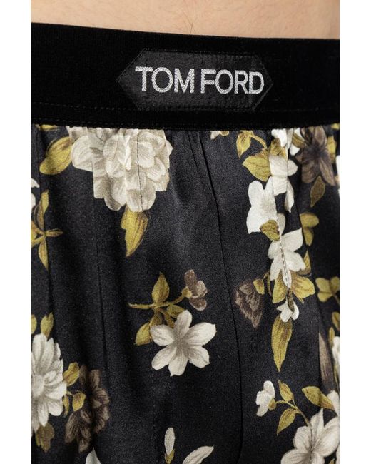 Tom Ford Floral Pattern Underwear in Black for Men | Lyst