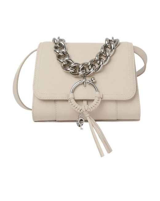 See By Chloé Joan Hanging Satchel Bag in Natural | Lyst