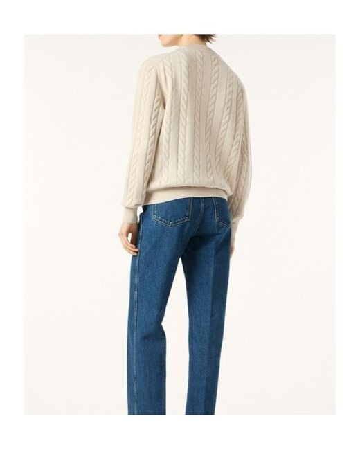 Loro Piana Cedar Cardigan in Natural | Lyst