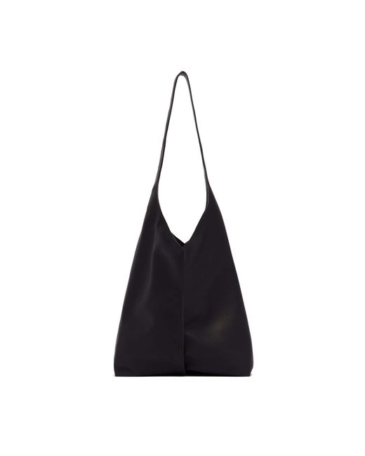The Row Shoulder Bag With Bound Edges in Black | Lyst