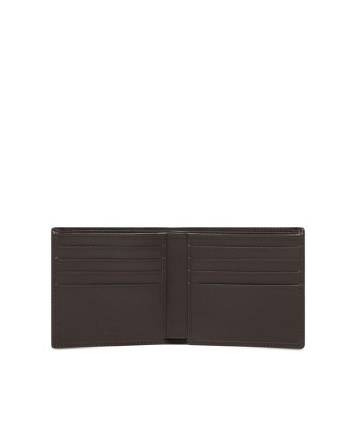 Prada Double-Fold Wallet in Blue for Men | Lyst